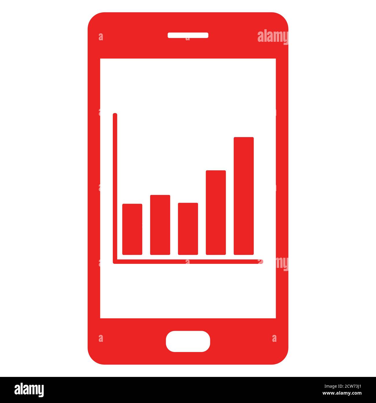 Chart and smartphone Stock Photo - Alamy