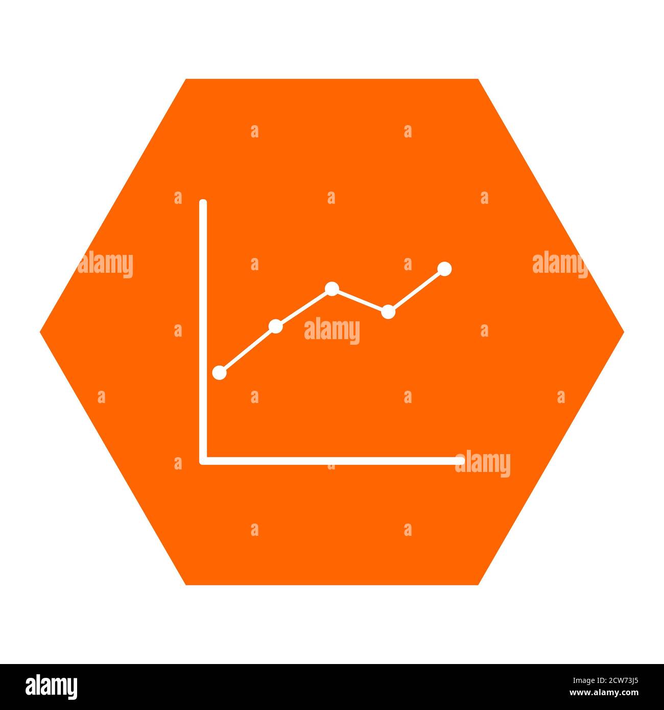Chart and hexagon Stock Photo - Alamy