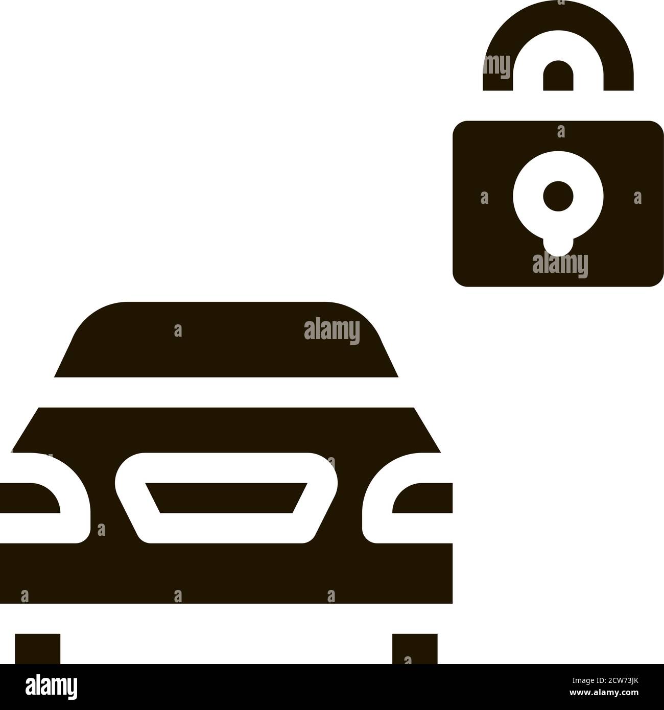 Machine Safe Closed Icon Vector Glyph Illustration Stock Vector Image ...