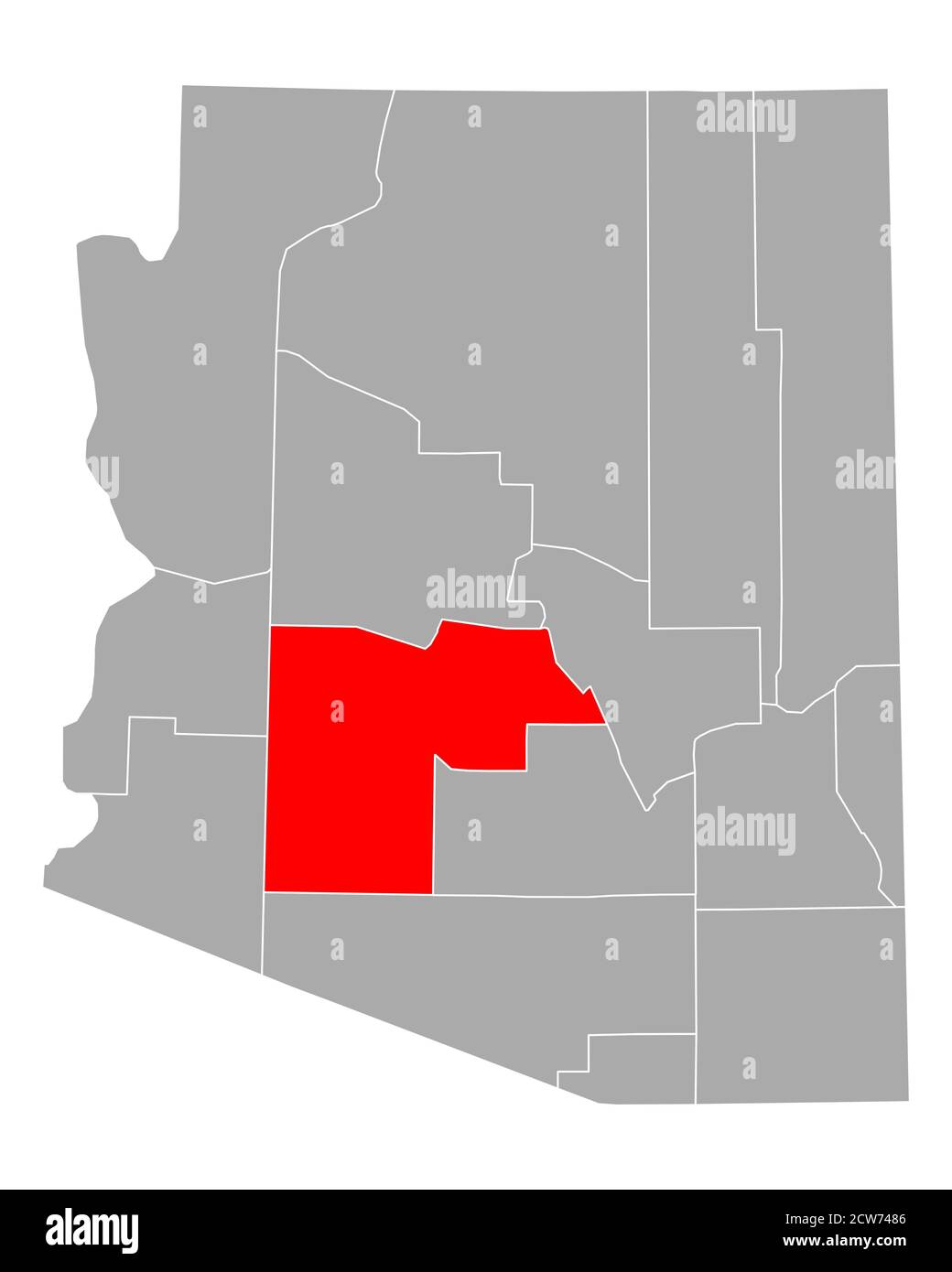 Maricopa county map hi-res stock photography and images - Alamy