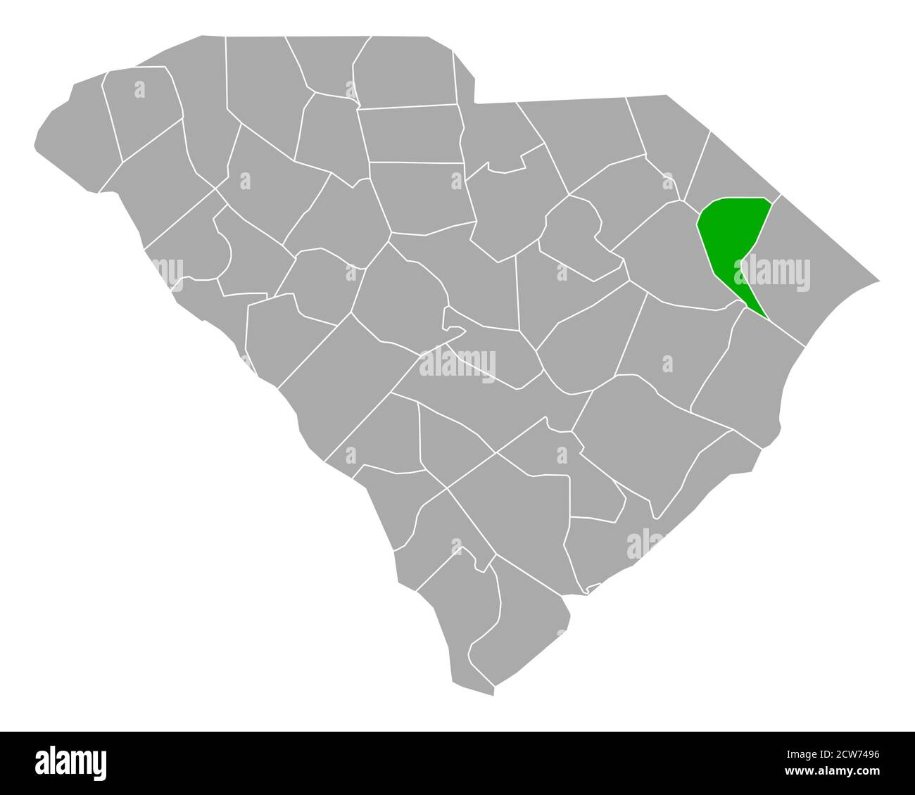 Map of Marion in South Carolina Stock Photo - Alamy