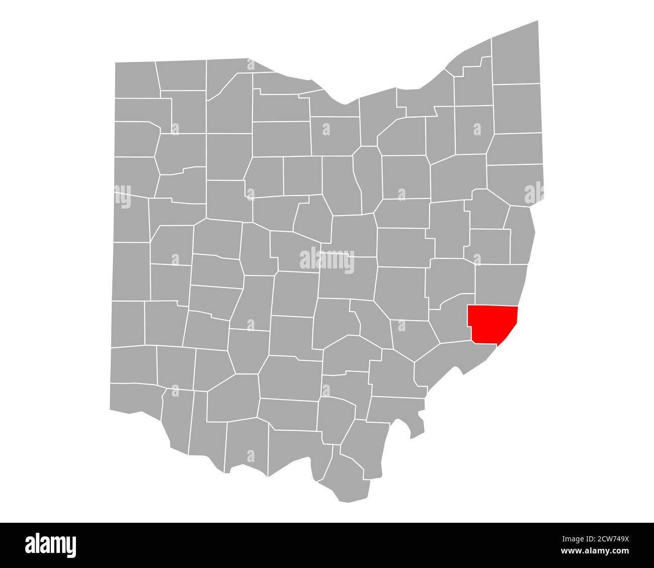 Map of Monroe in Ohio Stock Photo - Alamy