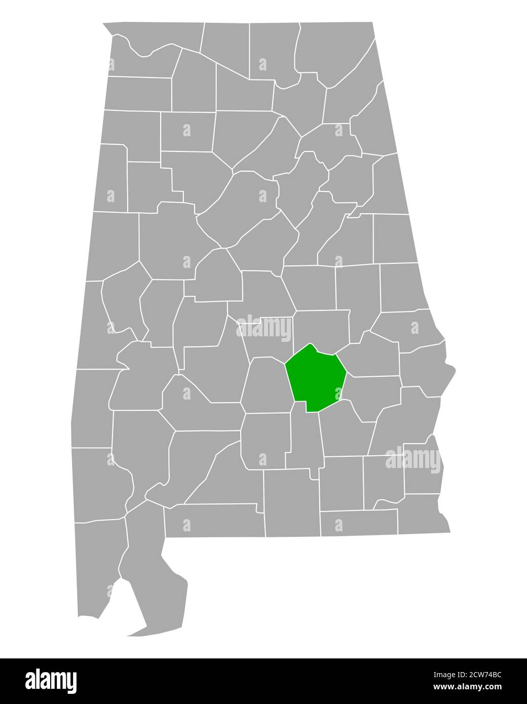 Map of Montgomery in Alabama Stock Photo - Alamy