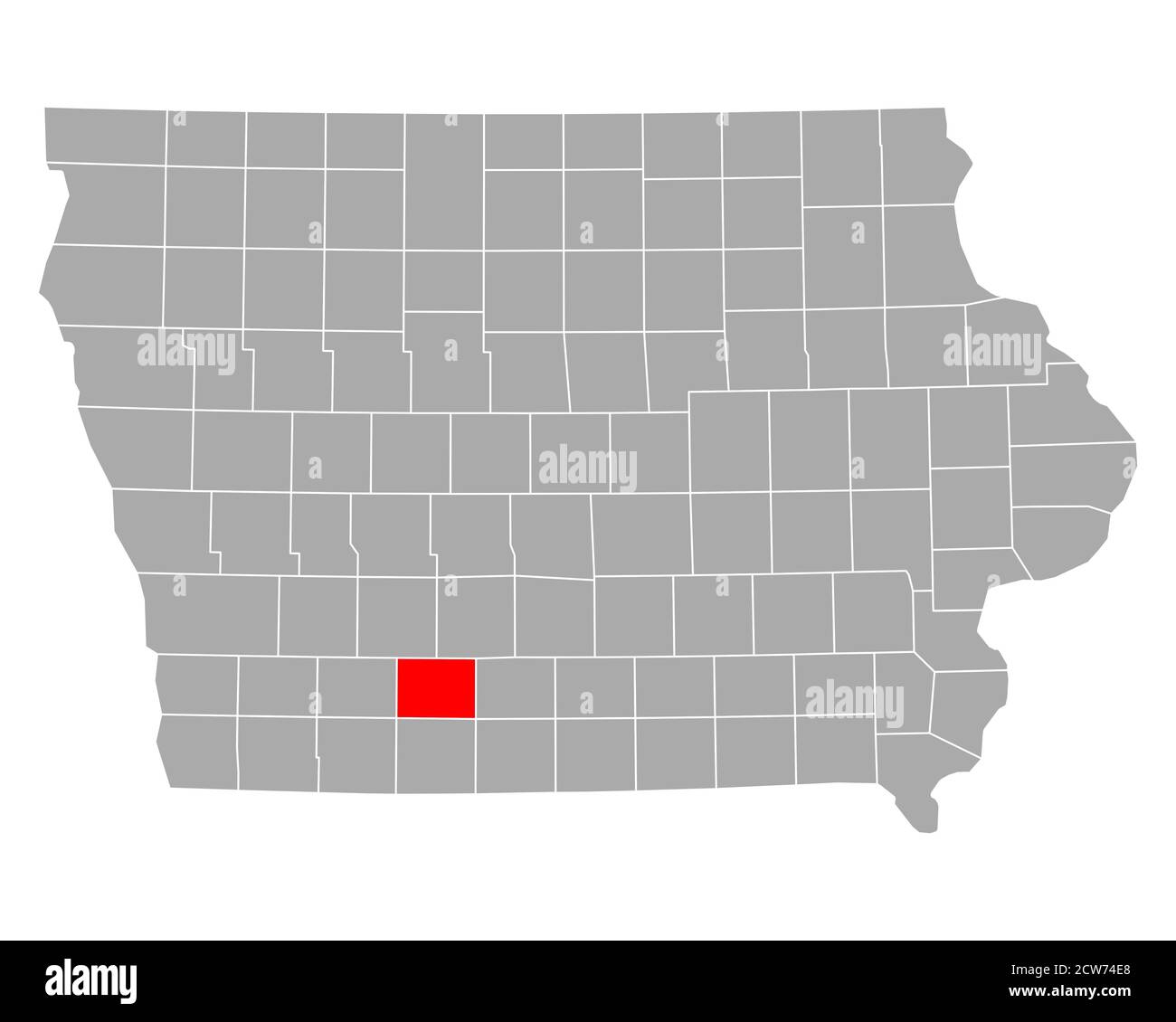 Map of Union in Iowa Stock Photo - Alamy