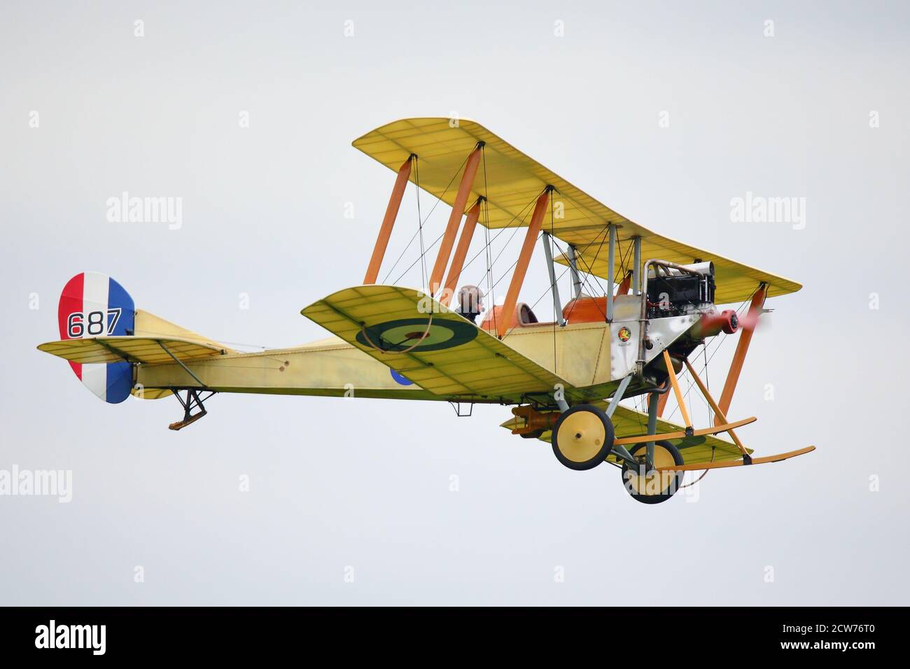 The Great War Display Team's Royal Aircraft Factory BE2c at the Cosford ...