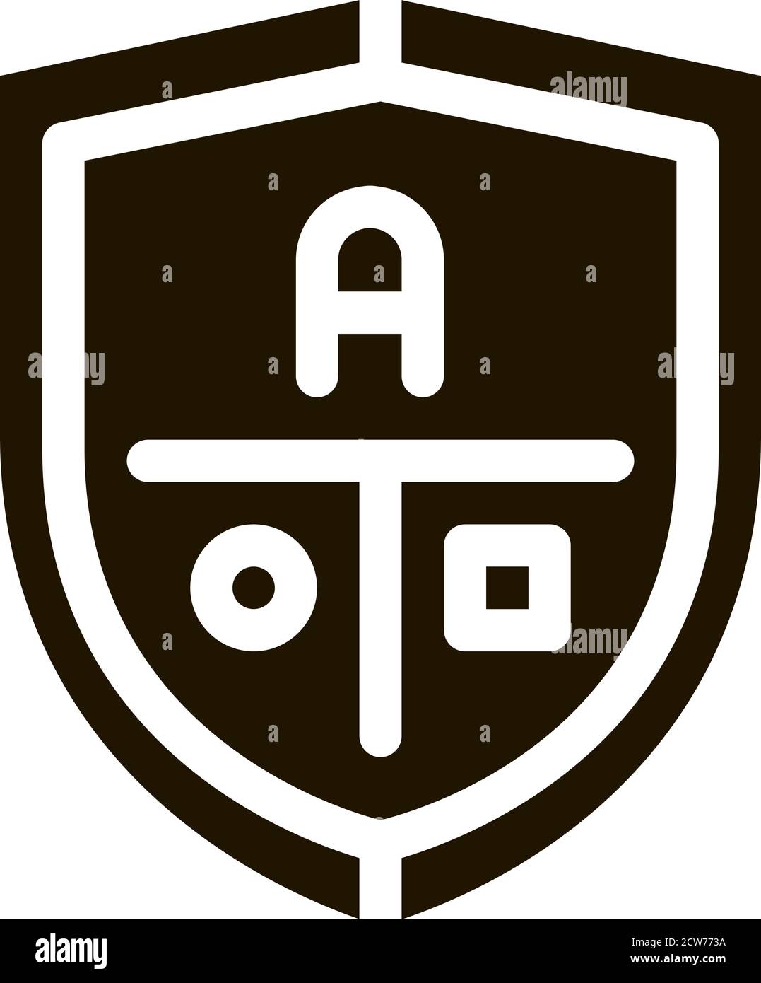 Academy Emblem Logo Icon Vector Glyph Illustration Stock Vector Image ...