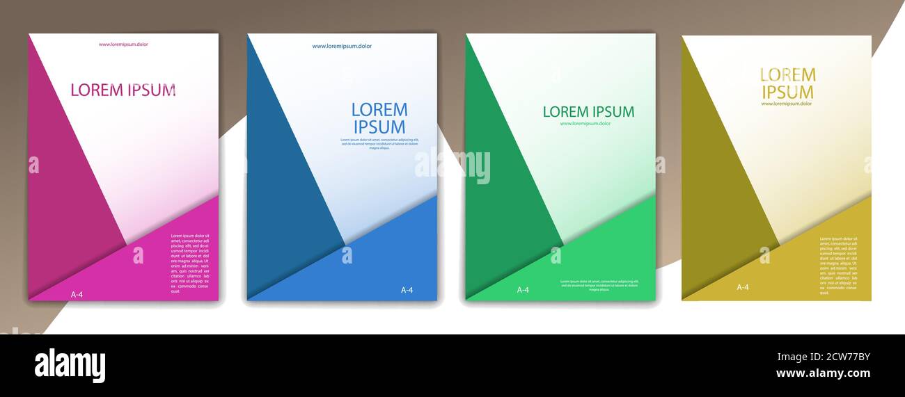 set of color-editable abstract backgrounds for book covers, brochures ...