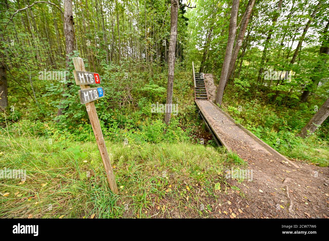 Wooden sign for railway walk hi-res stock photography and images - Alamy