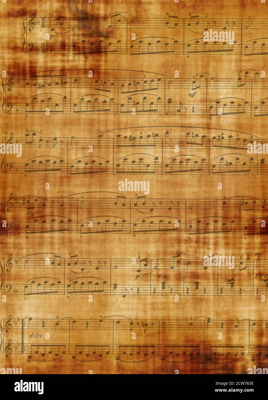 score of music background Stock Photo - Alamy
