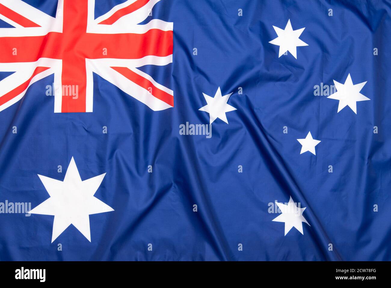 Natural fabric Flag of Australia Stock Photo - Alamy