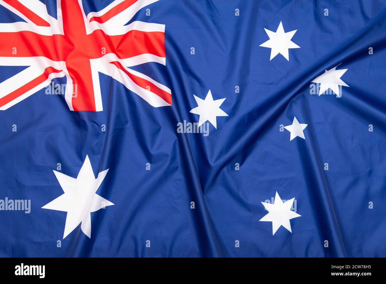 Natural fabric Flag of Australia Stock Photo - Alamy