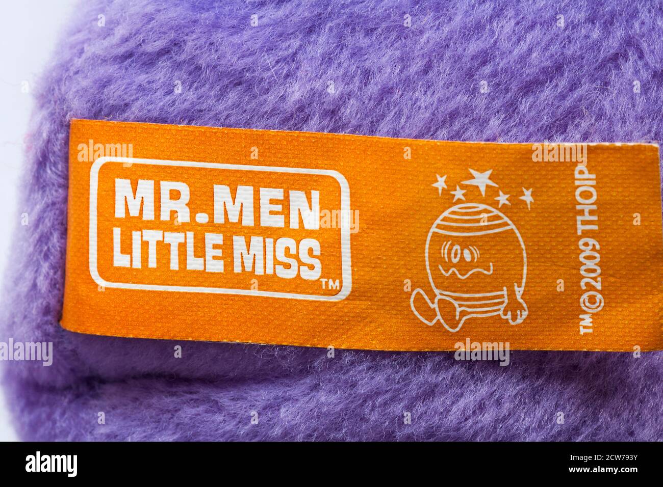Mr Men Little Miss label in Little Miss Naughty soft cuddly toy Stock ...