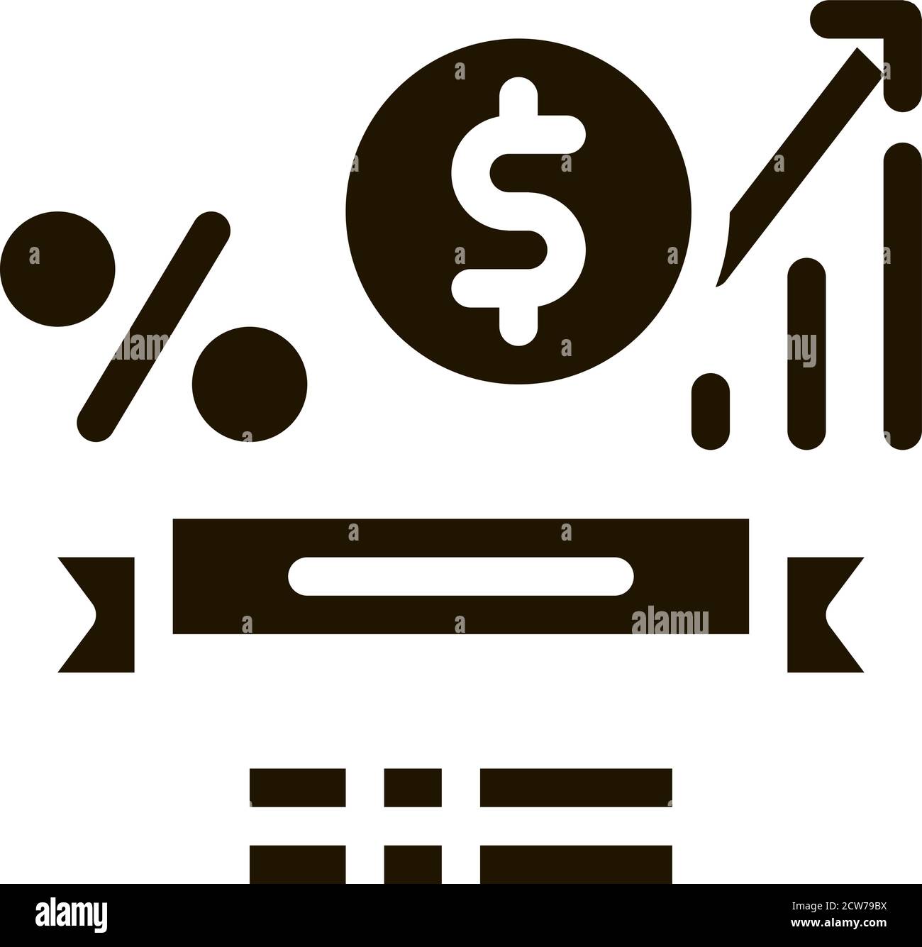 Math Subjects Graduation Icon Vector Glyph Illustration Stock Vector ...