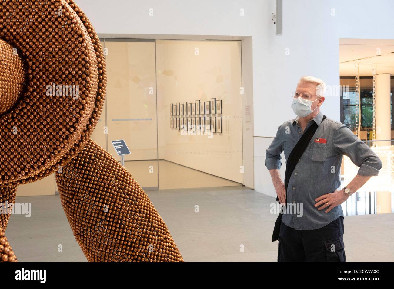 Haegue Yang installation "Handles" in the Marron Atrium at the Museum ...