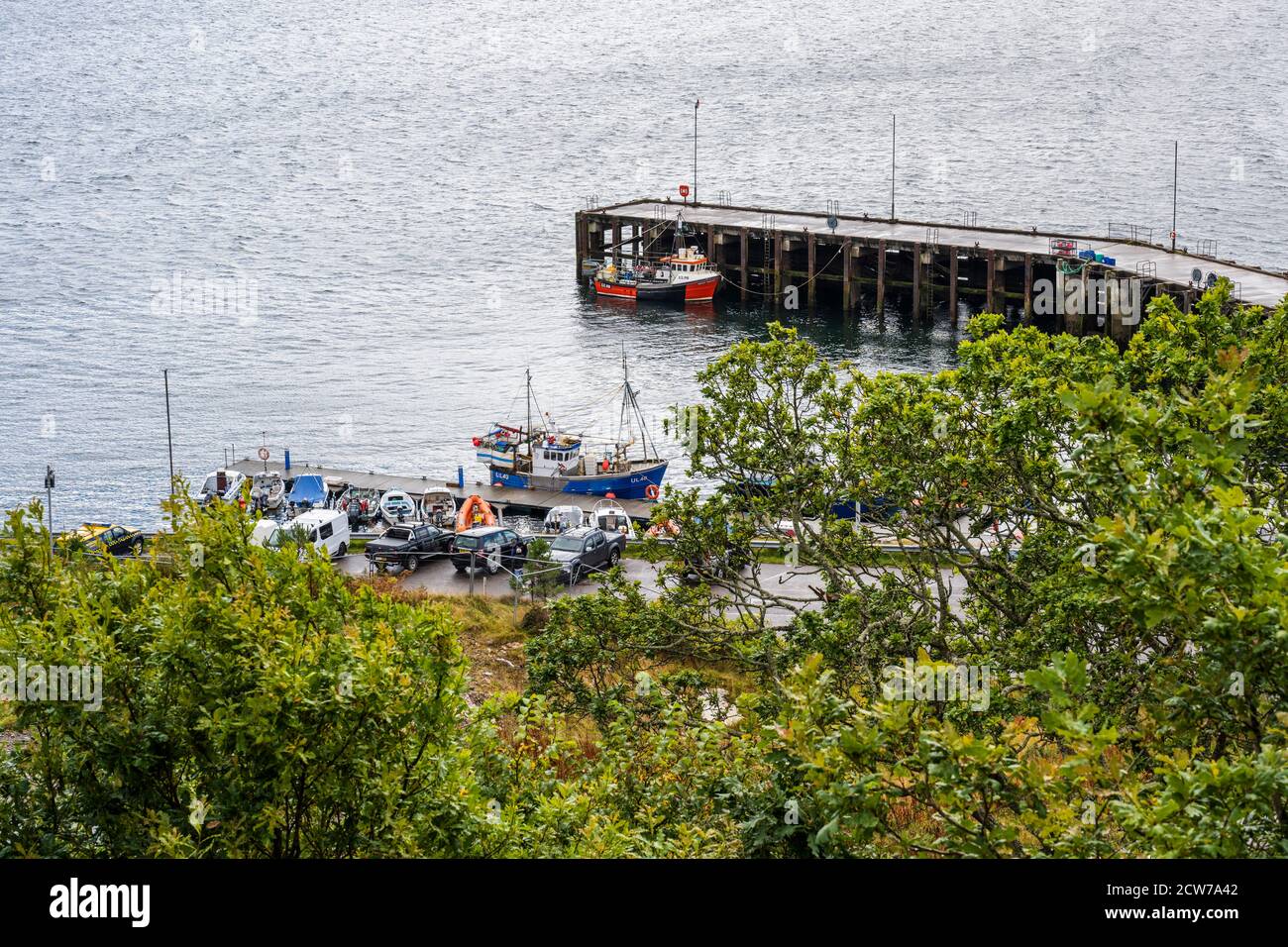 Aerial view harbour uk hi-res stock photography and images - Alamy