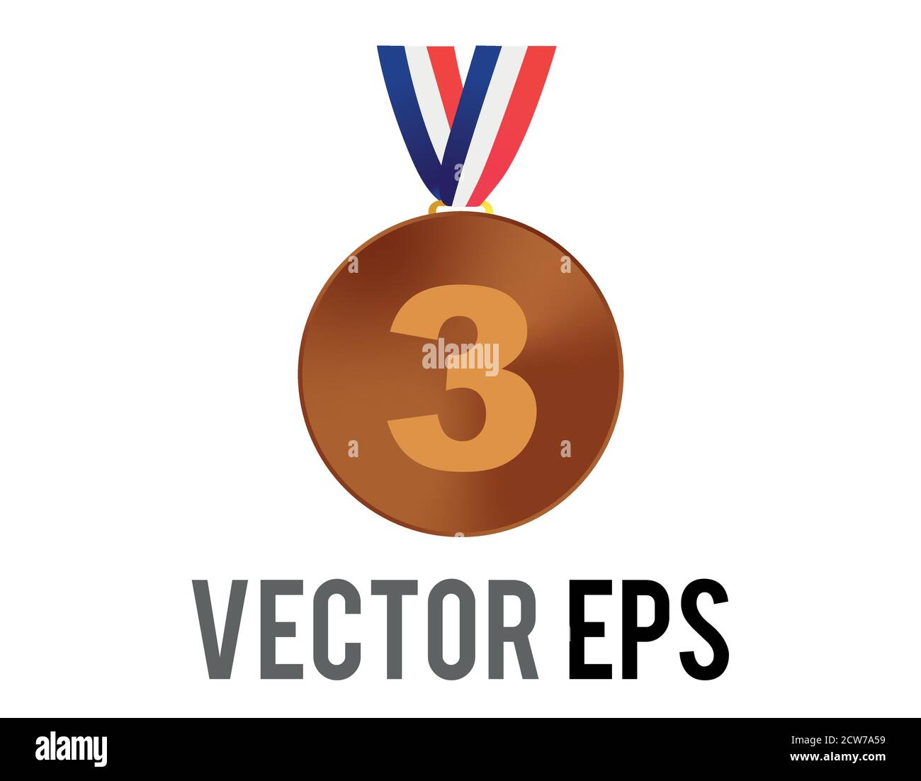 Third place ribbon Stock Vector Images - Alamy