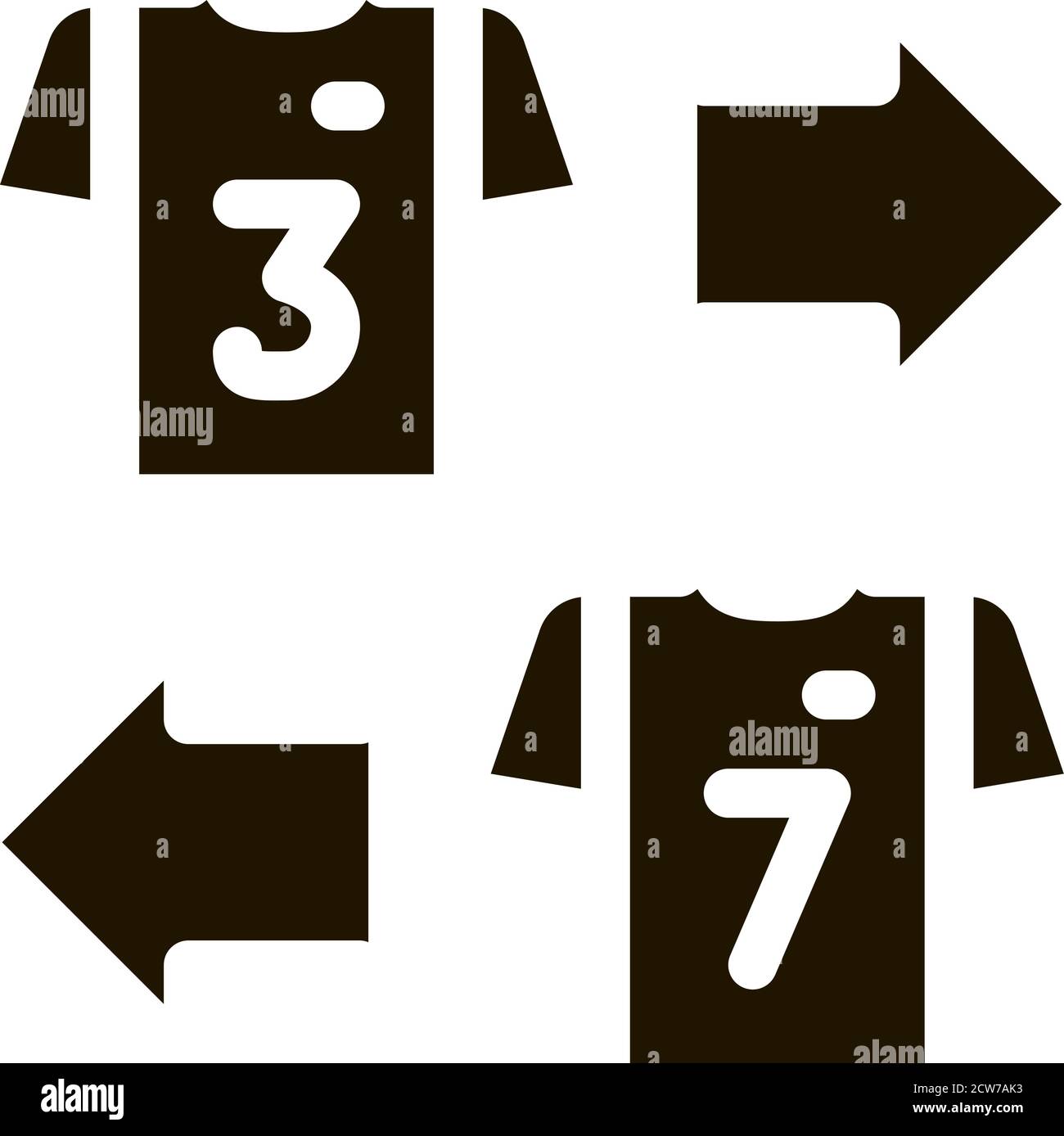 Teams T-shirt Exchange Icon Illustration Stock Vector Image & Art - Alamy