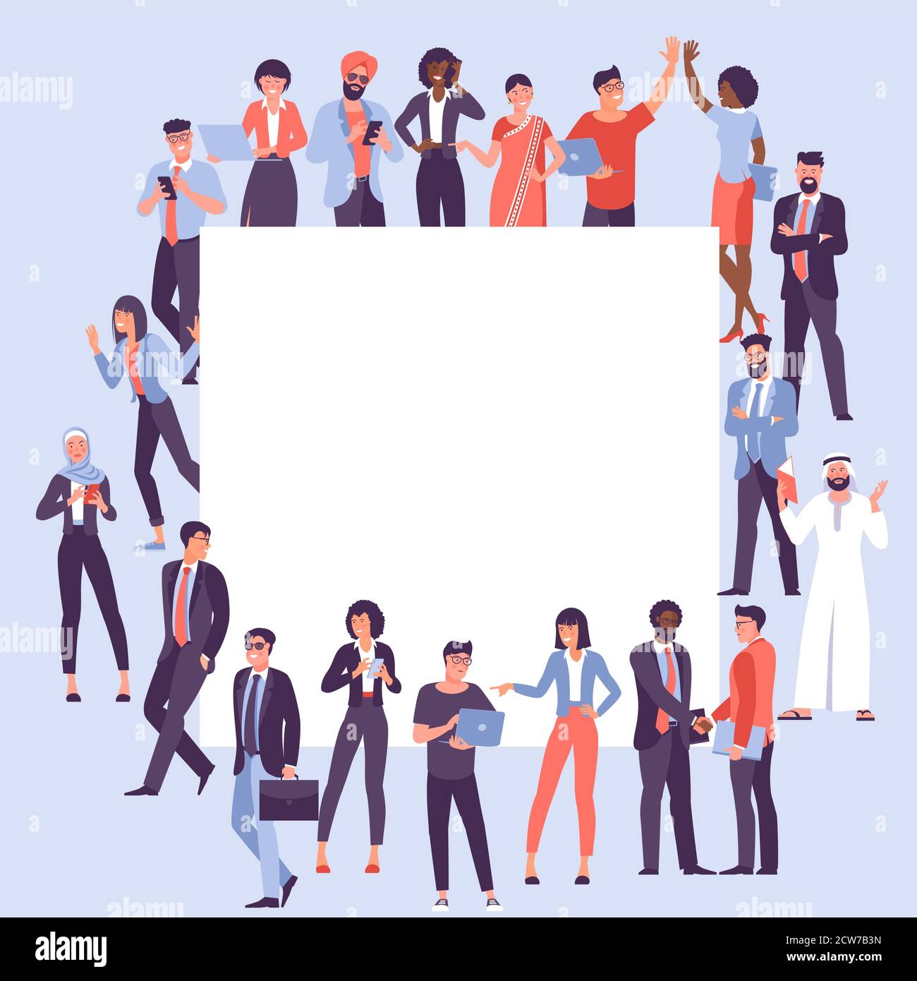 Flat design diversity concept Stock Vector Image & Art - Alamy