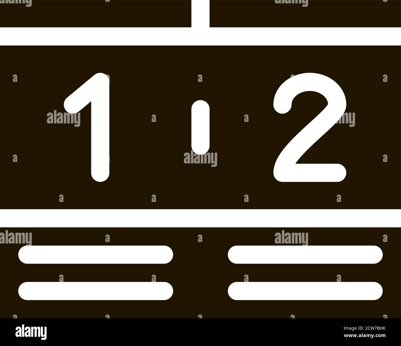 Soccer Scoreboard Icon Illustration Stock Vector Image & Art - Alamy