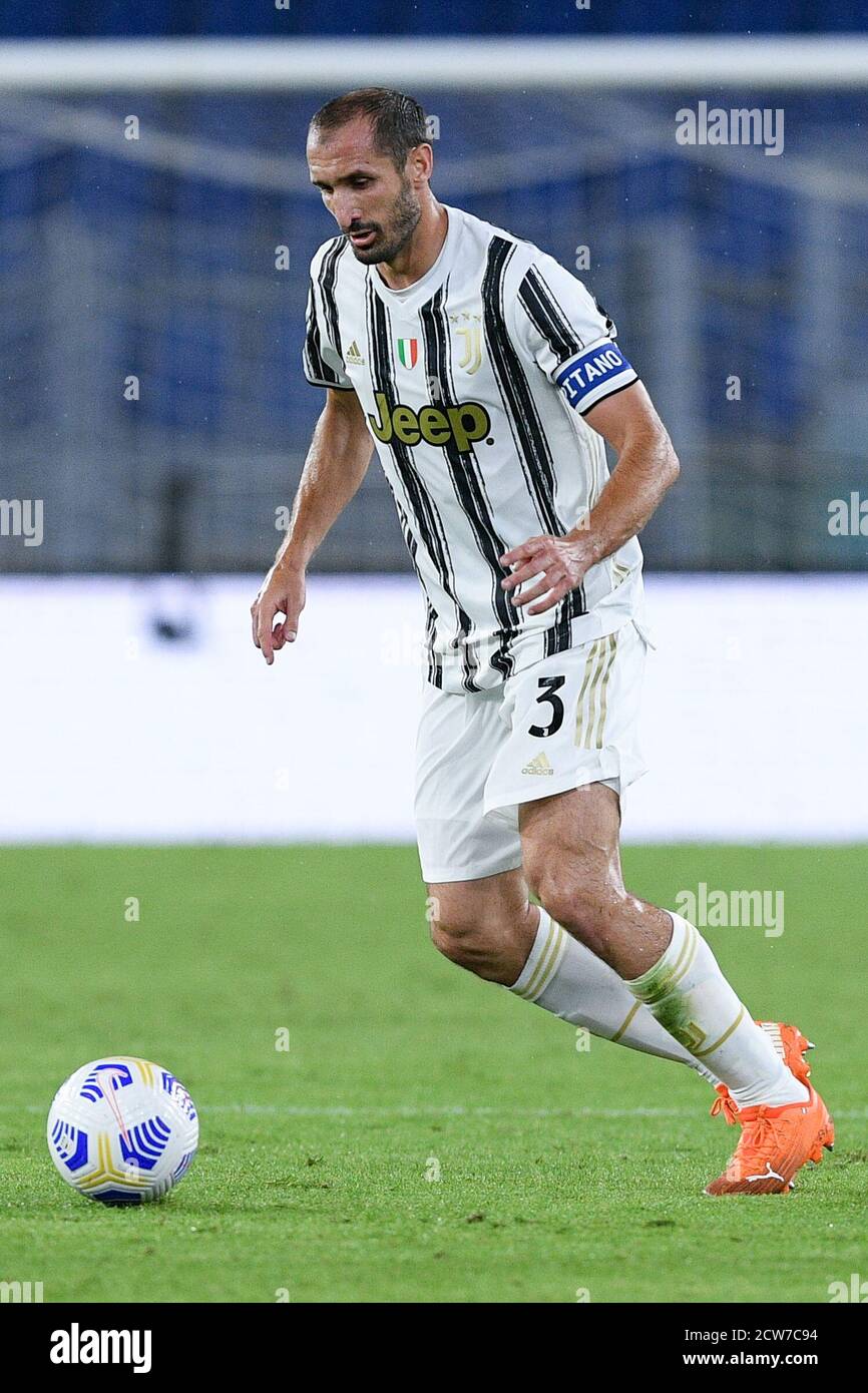 Giorgio Chiellini of Juventus FC during the Serie A match between Roma ...