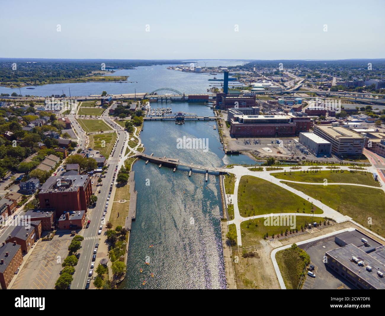 Aerial view of river mouth hi-res stock photography and images - Alamy