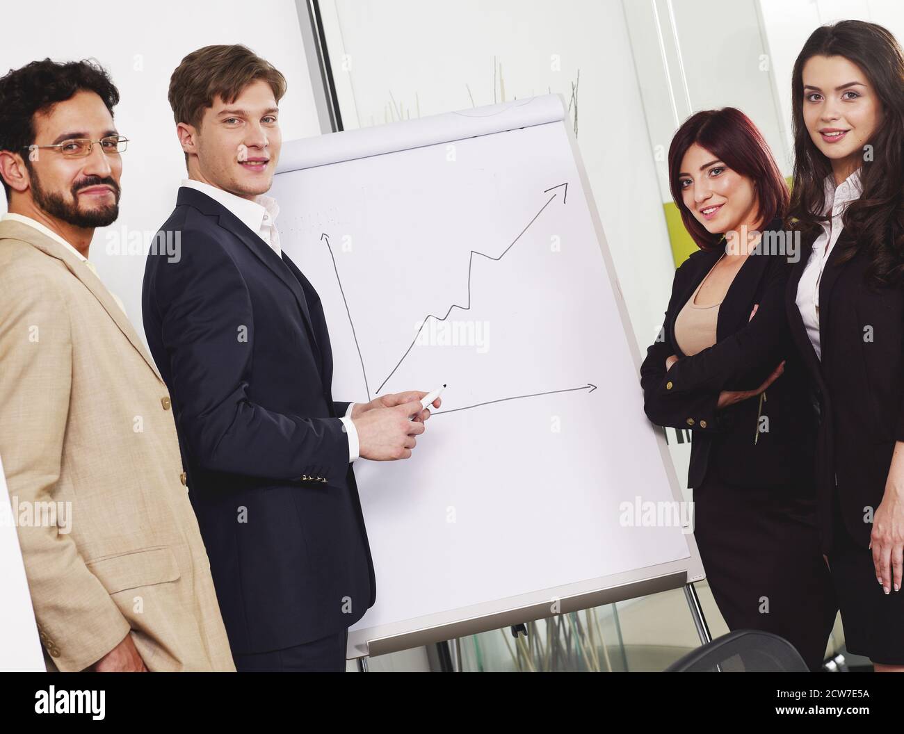 Business people presentation Stock Photo - Alamy
