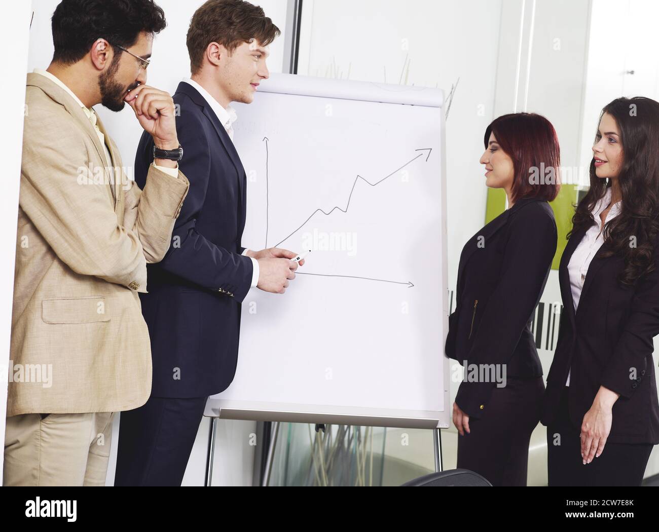 Business people presentation Stock Photo - Alamy