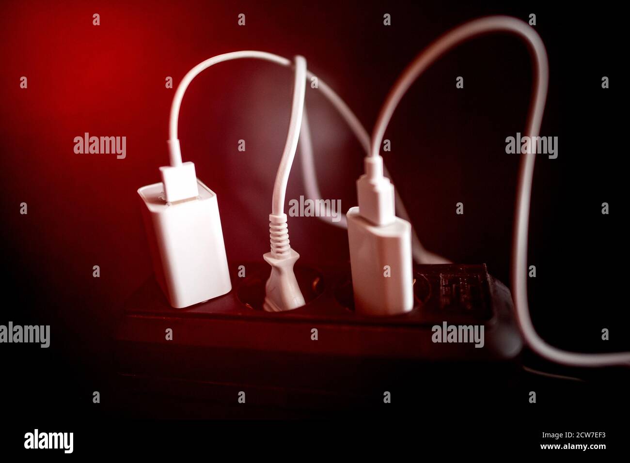 Red chargers hi-res stock photography and images - Alamy
