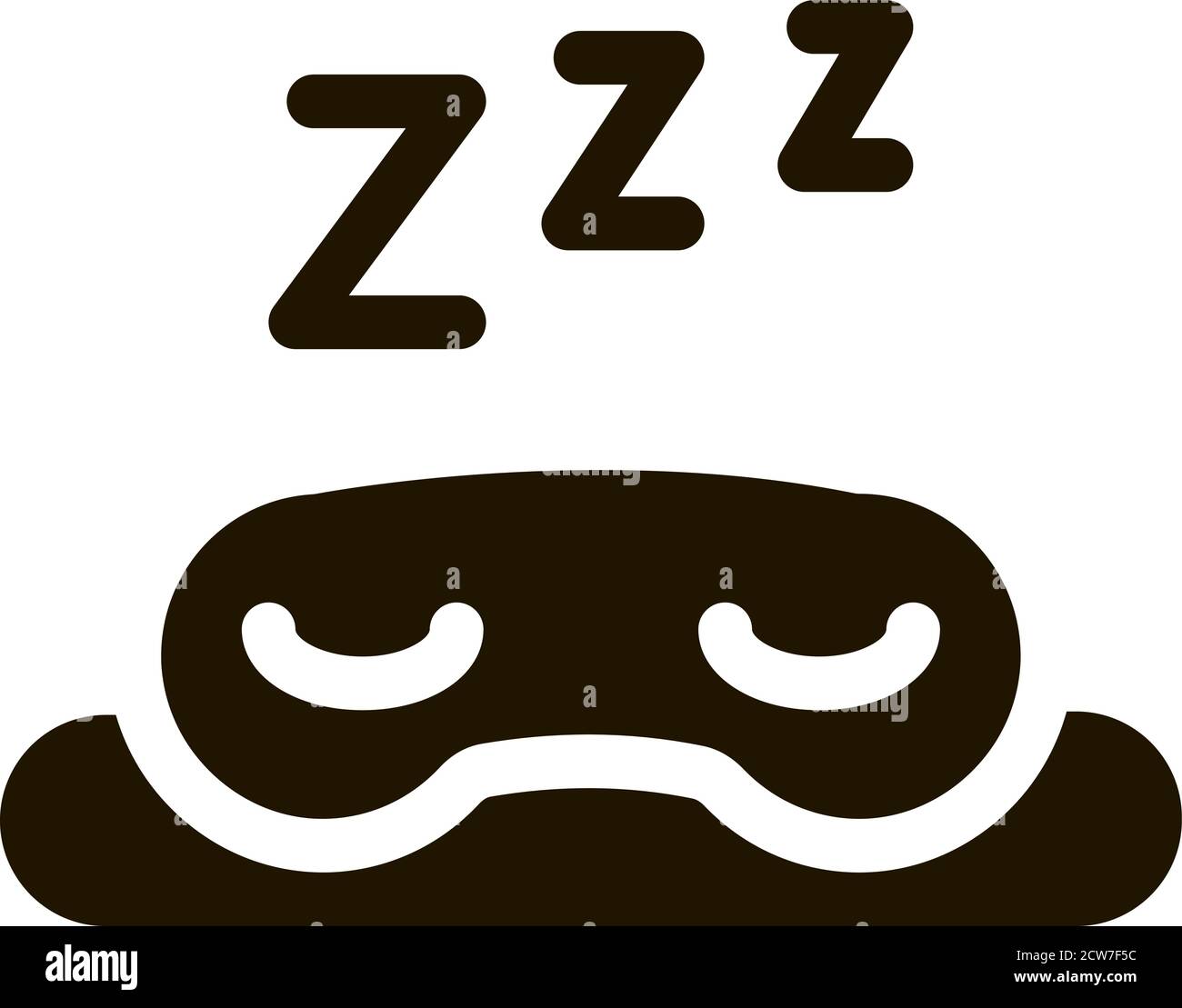 Night Sleep Eyes Mask Icon Illustration Stock Vector Image & Art - Alamy