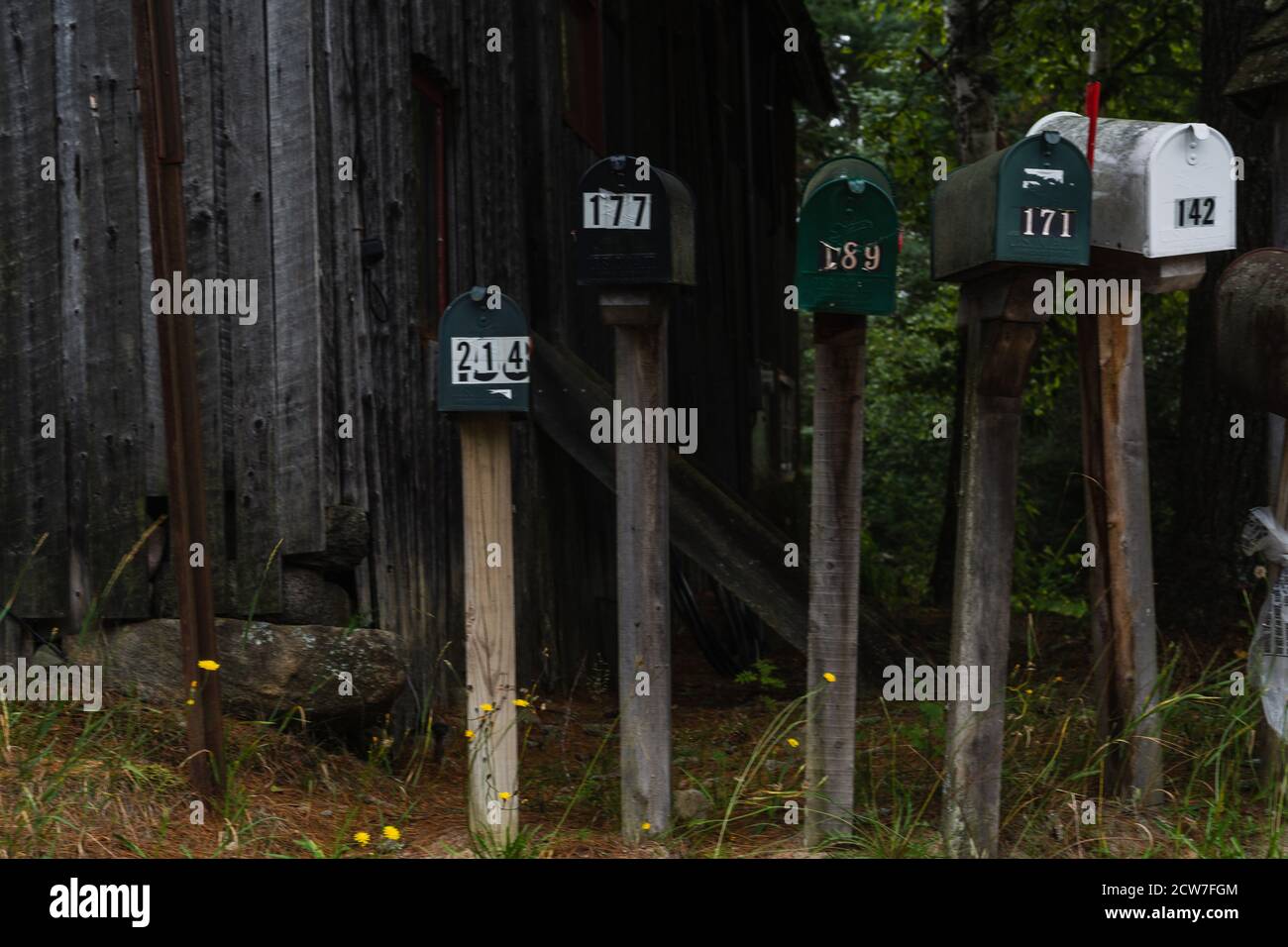 Row of mailboxes hi-res stock photography and images - Alamy