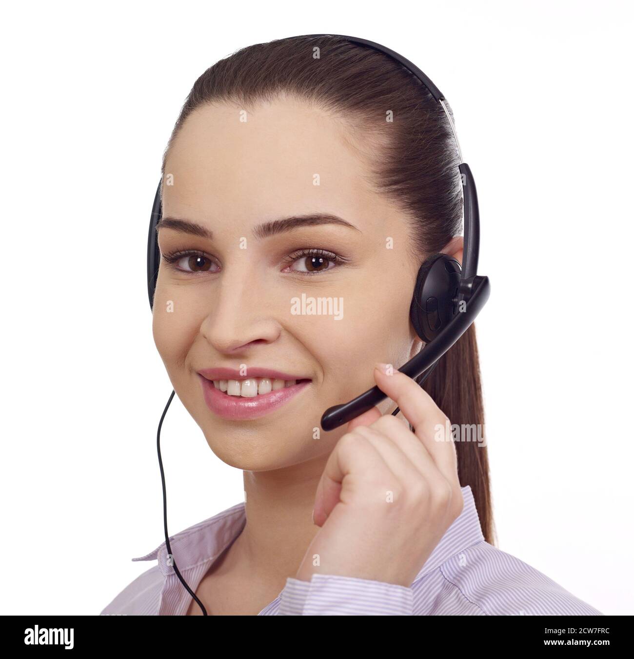 Customer service operator Stock Photo - Alamy