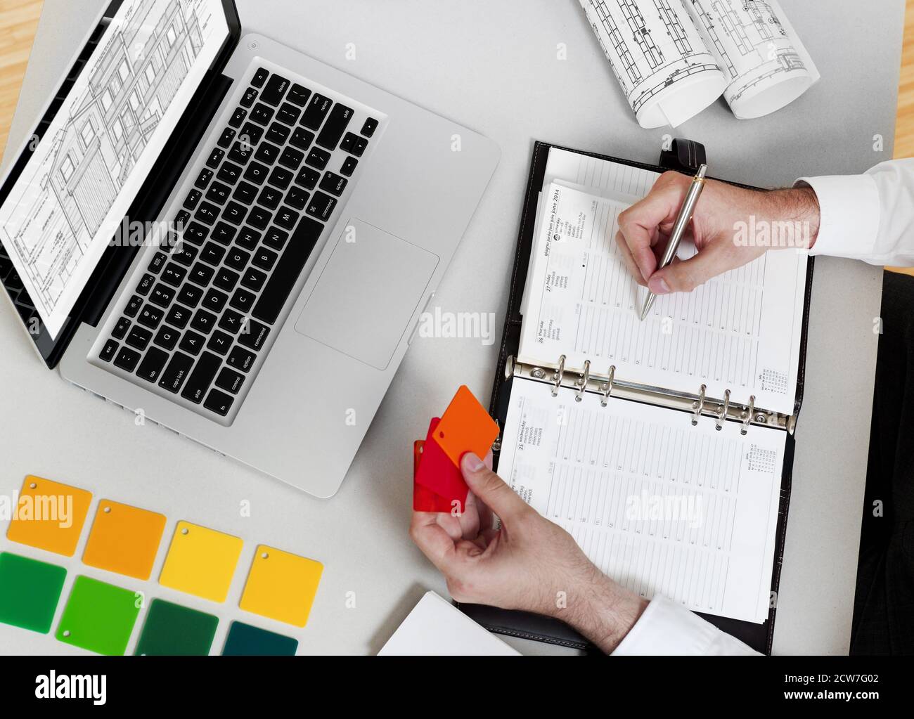 Engineer taking notes Stock Photo - Alamy
