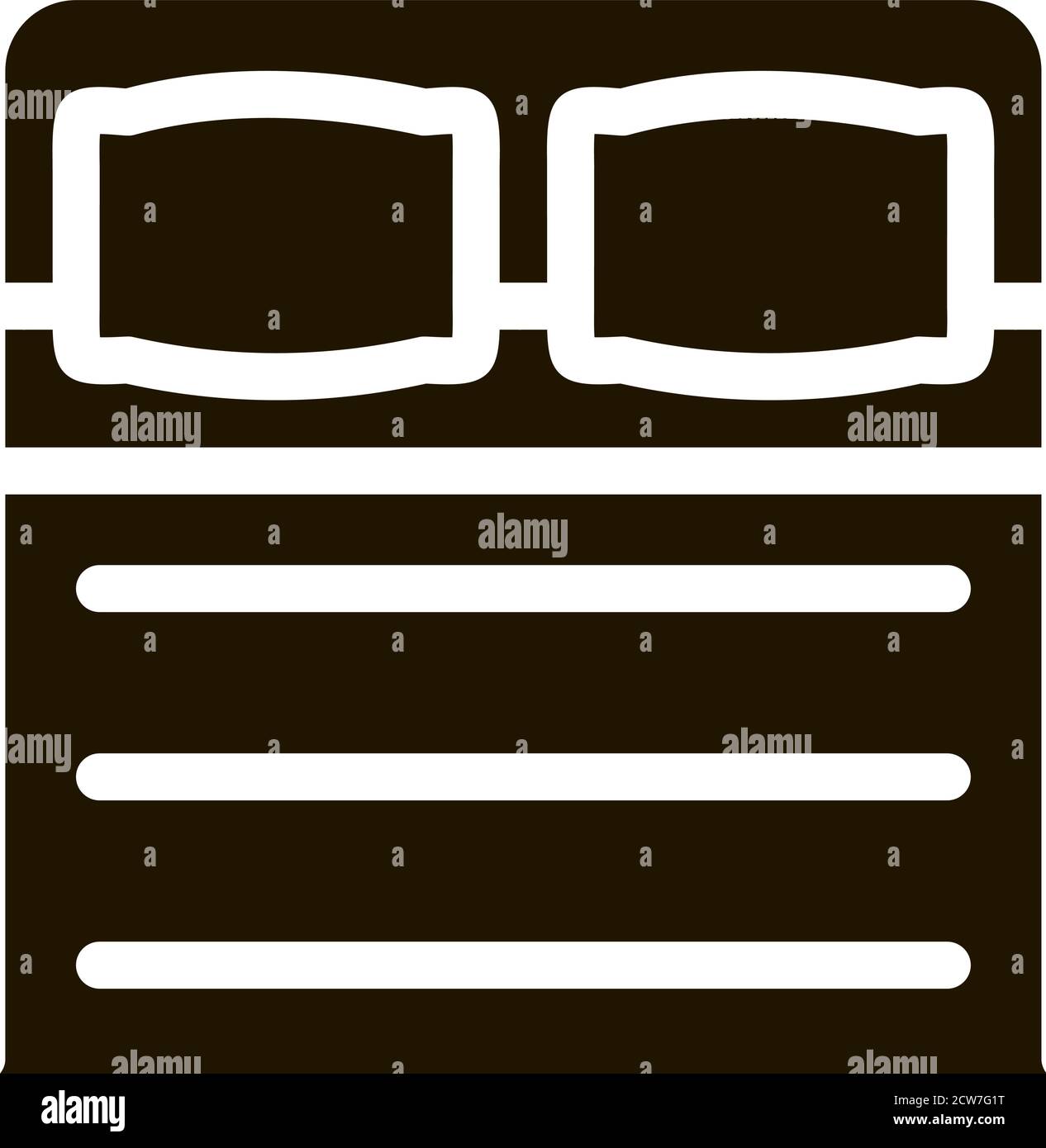 Double bed pillows in Stock Vector Images - Alamy