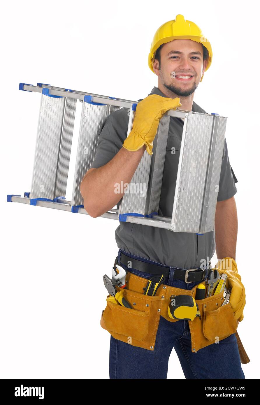 Handyman ladder cut out hi-res stock photography and images - Alamy