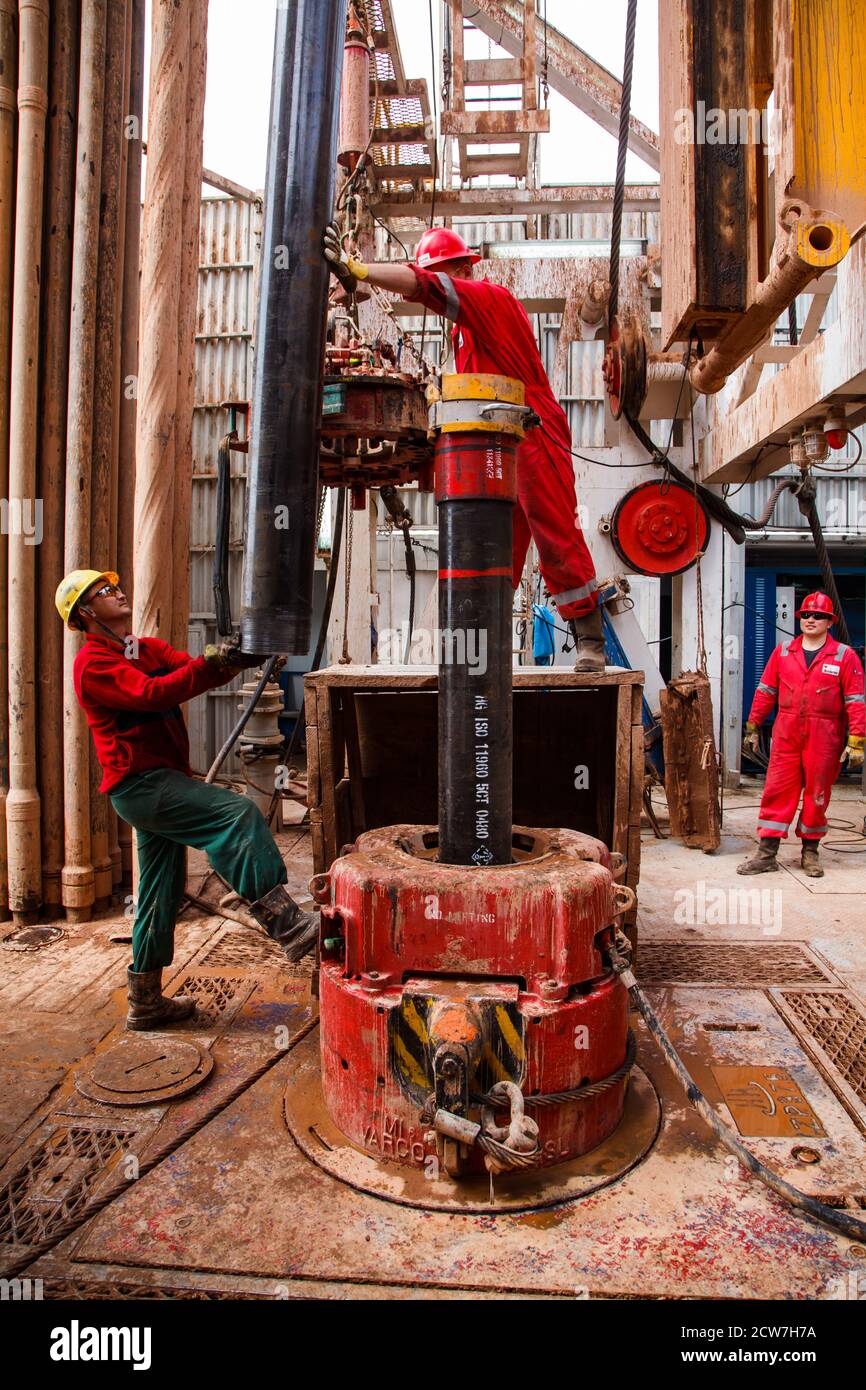 Oil rig drill floor hi-res stock photography and images - Alamy