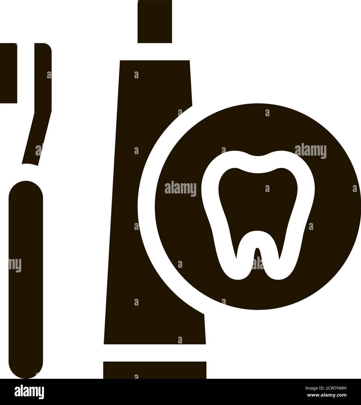 Toothbrush tablet Stock Vector Images - Alamy