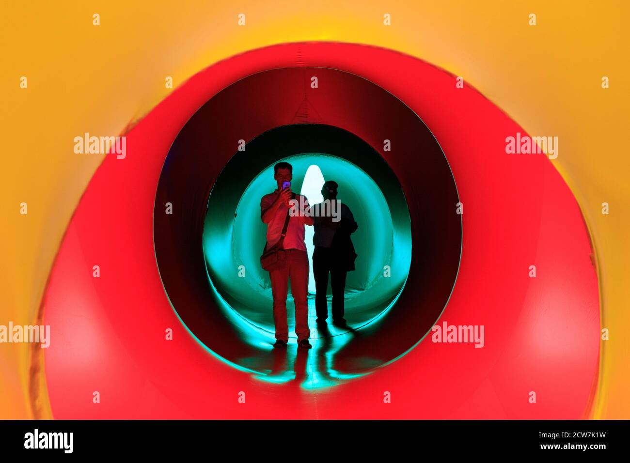 People enjoy the Daedalum Luminarium immersive light installation by ...