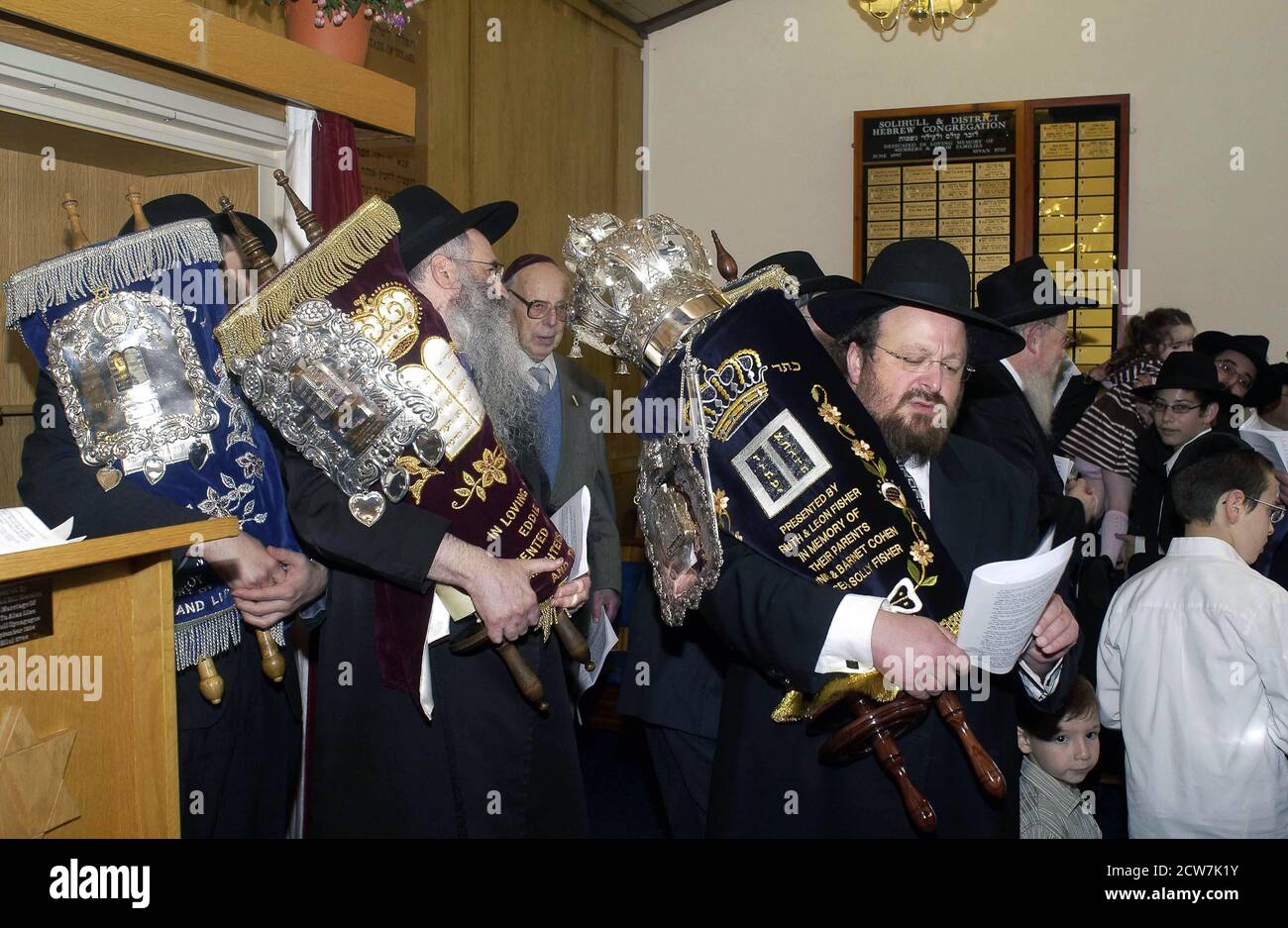 Judaism; dancing a circuit in a synagogue to celebrate the arrival of a ...