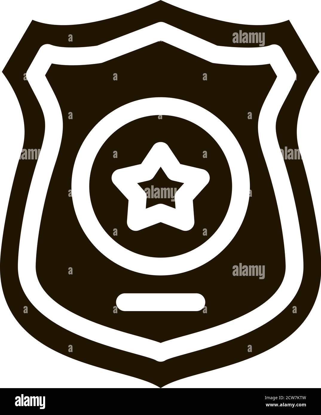 Police Officer Badge Icon Illustration Stock Vector Image & Art - Alamy