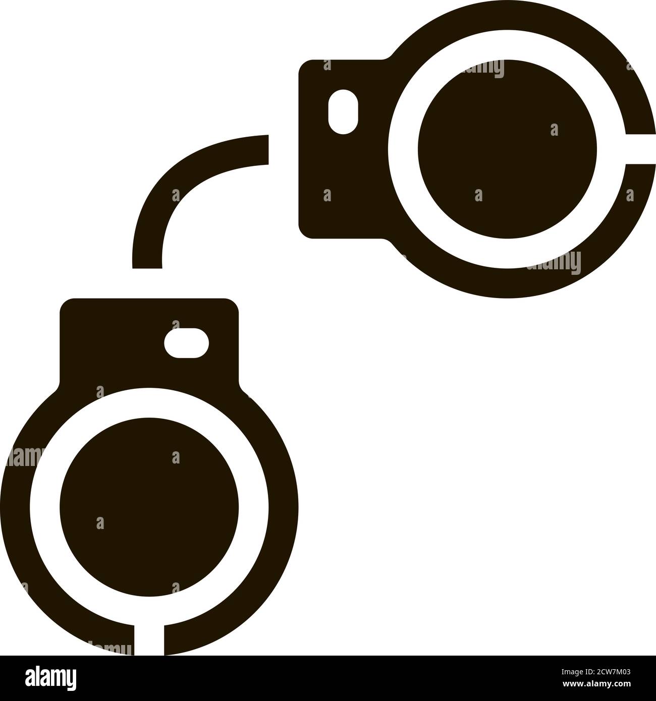 Police Arrest Irons Icon Illustration Stock Vector Image & Art - Alamy