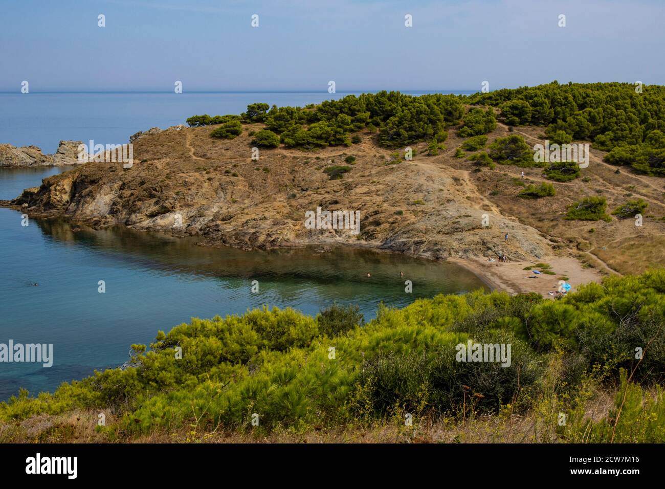 The peninsular of Cap Ras in Llanca, Costa Brava, Catalonia, Spain ...
