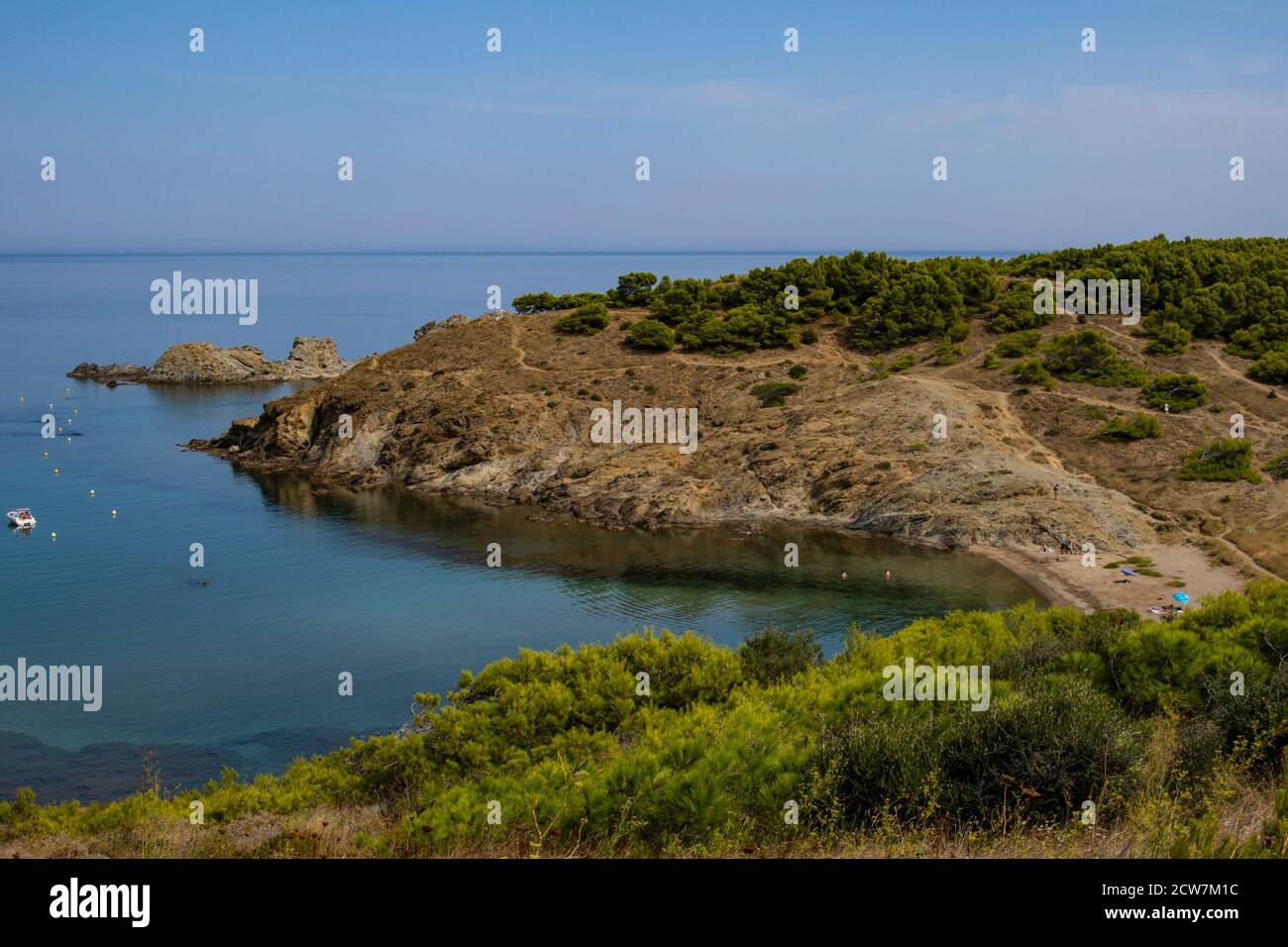 The peninsular of Cap Ras in Llanca, Costa Brava, Catalonia, Spain ...
