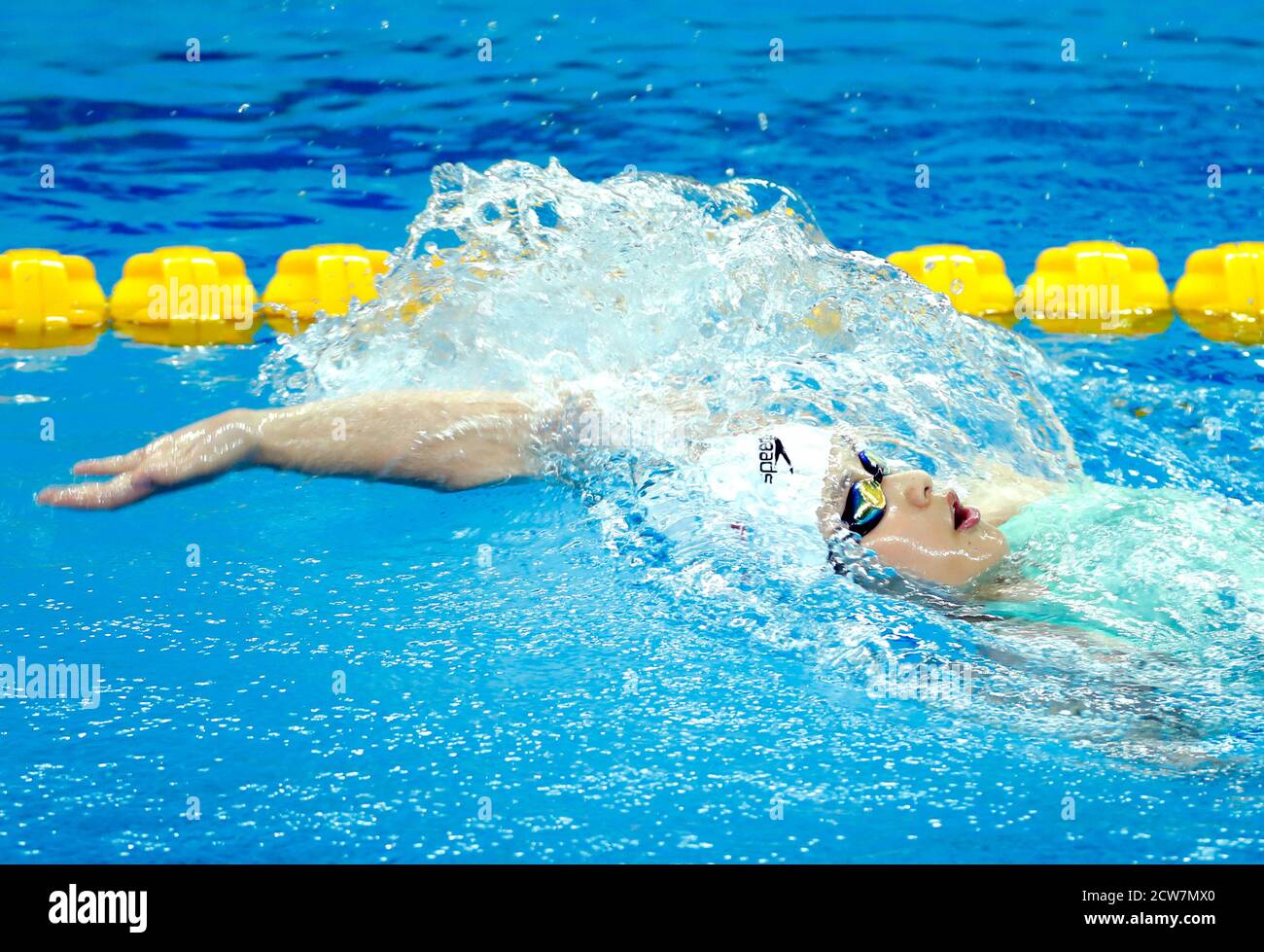 Qingdao, China's Shandong Province. 28th Sep, 2020. Yu Yiting competes ...