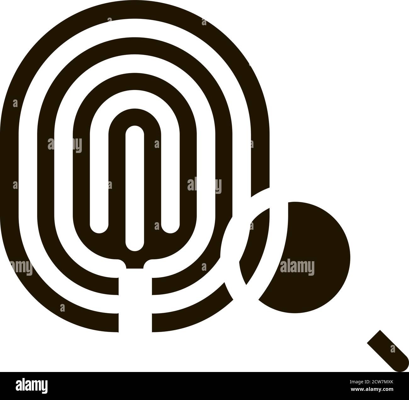 Dactylogram Fingerprint Icon Illustration Stock Vector Image & Art - Alamy