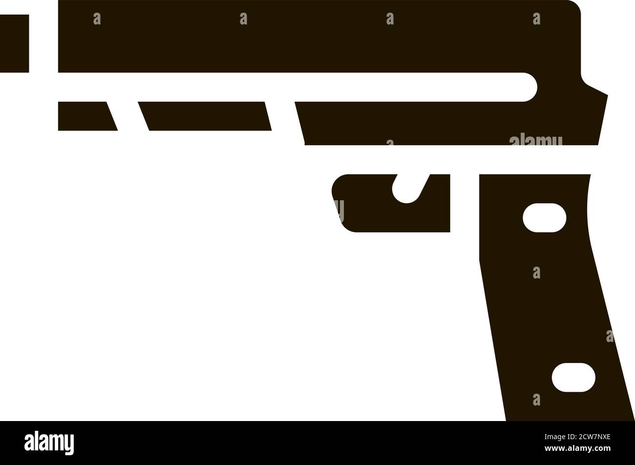 Iron Shooting Gun Icon Illustration Stock Vector Image & Art - Alamy