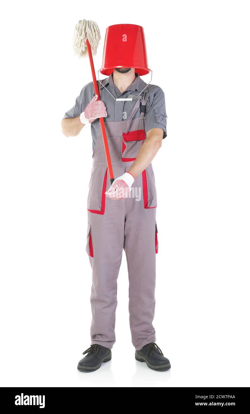 Bucket head man Cut Out Stock Images & Pictures - Alamy