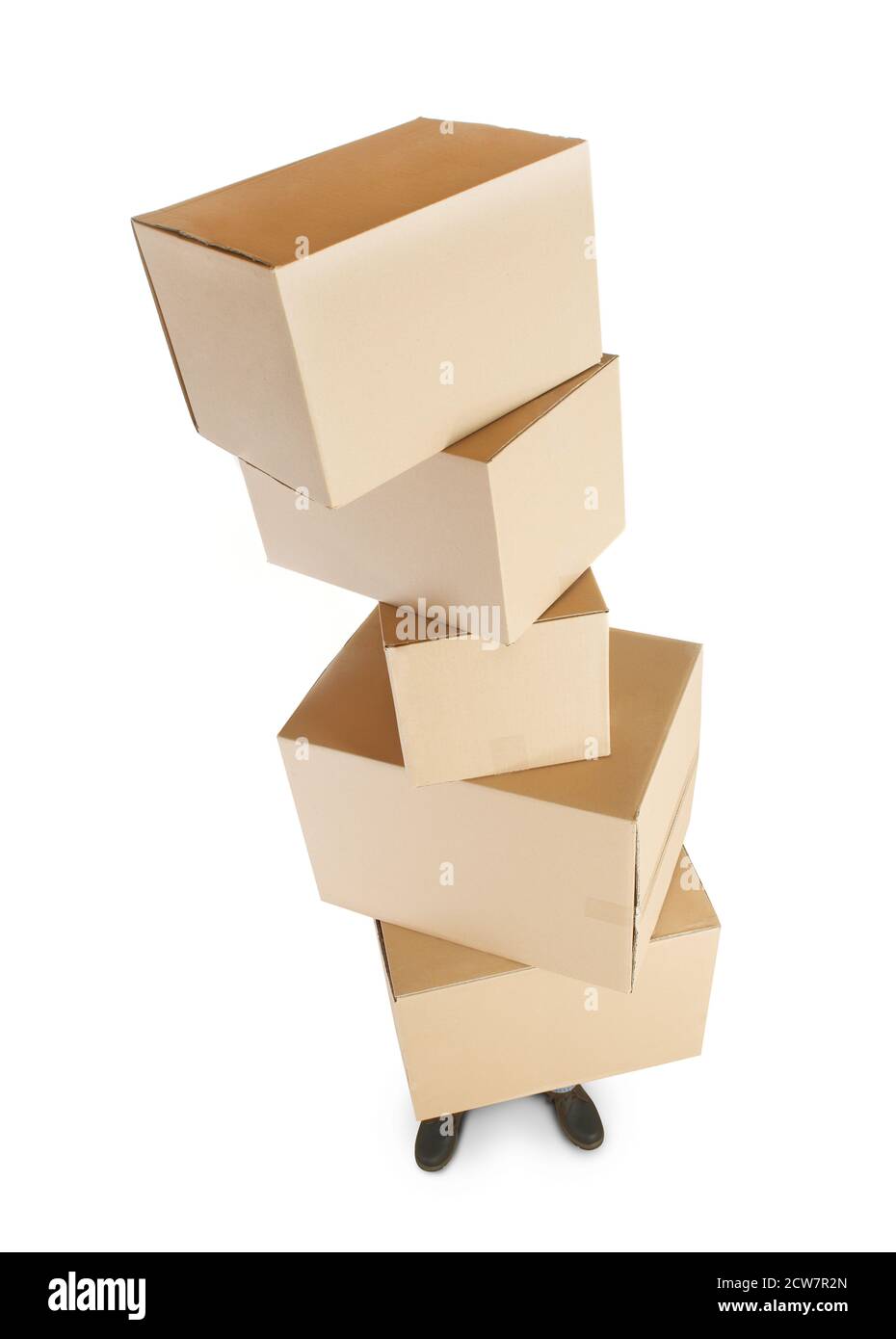 Holding lots of boxes hi-res stock photography and images - Alamy