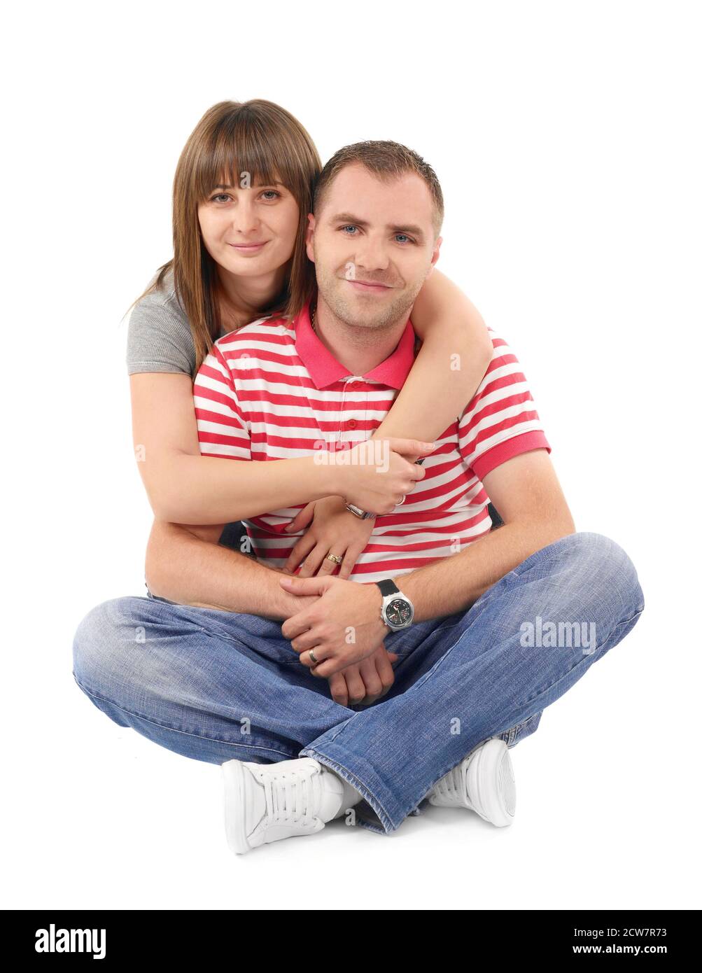 Mid-aged couple isolated Stock Photo - Alamy