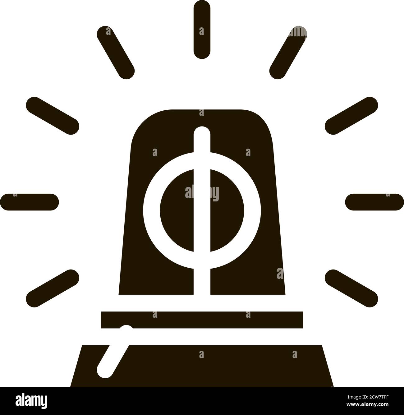 Police Squad Car Alarm Icon Illustration Stock Vector Image & Art - Alamy