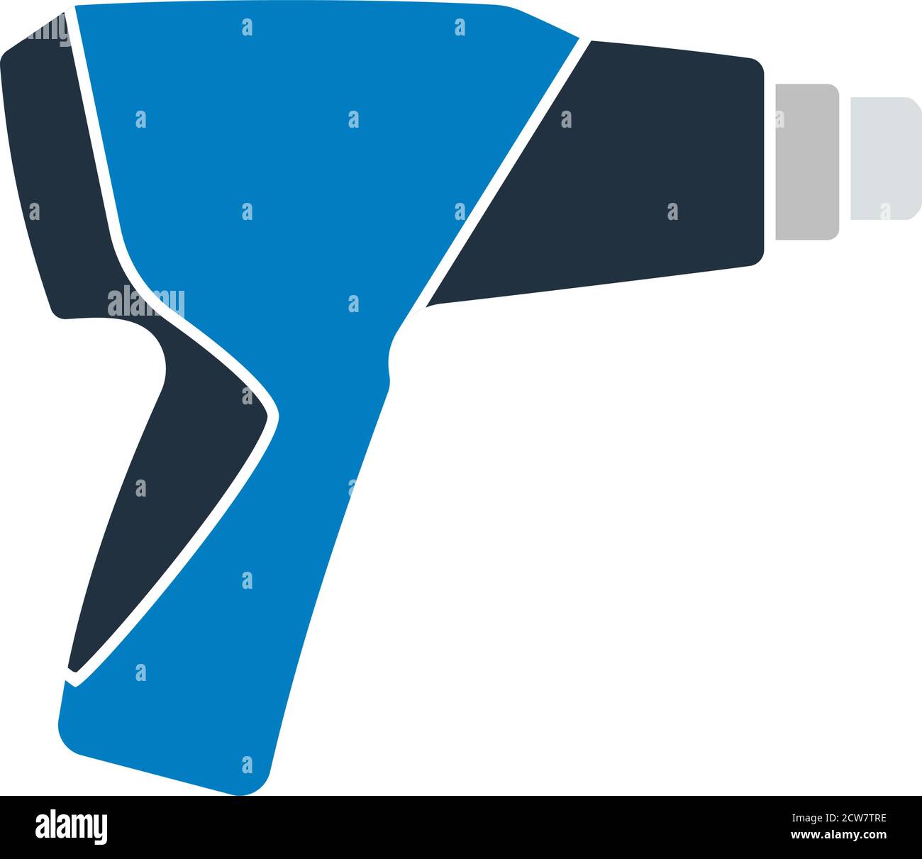 Electric Industrial Dryer Icon. Flat Color Design. Vector Illustration ...